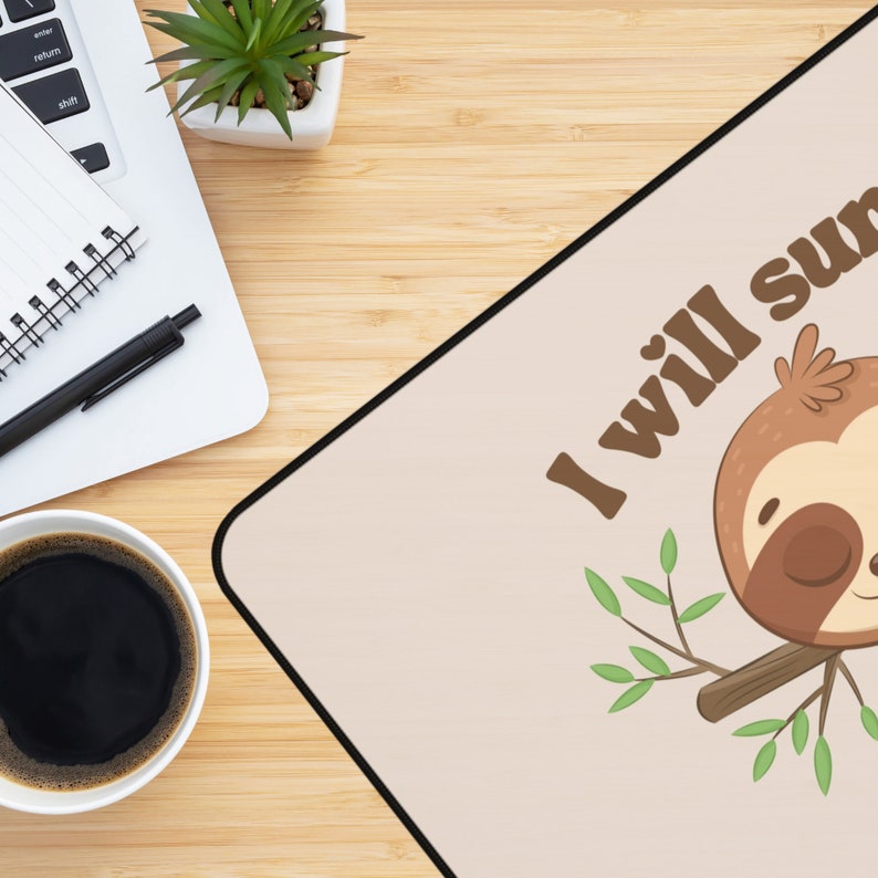 Funny Desk Mat for Her Him Large Mousepad Keyboard Mat Modern Design ...