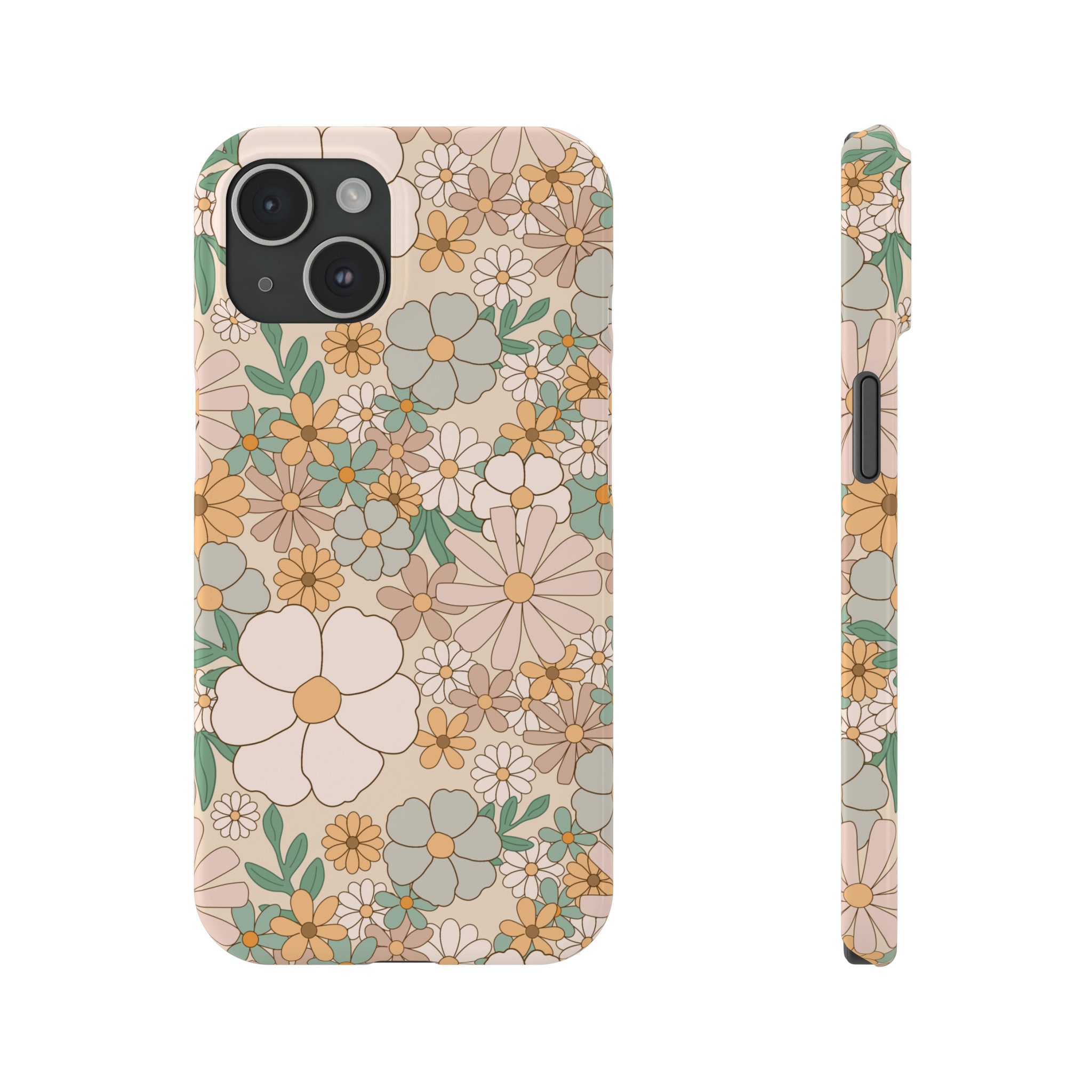 Spring Phone Case for Her Floral Print Phone Gift Casing Teenager, Cute ...