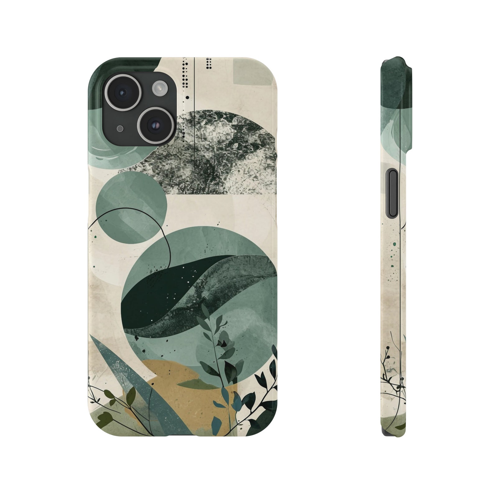 Sage Green Boho Phone Case Retro Hippie Phone Cover iPhone 15 14 13 12 ...