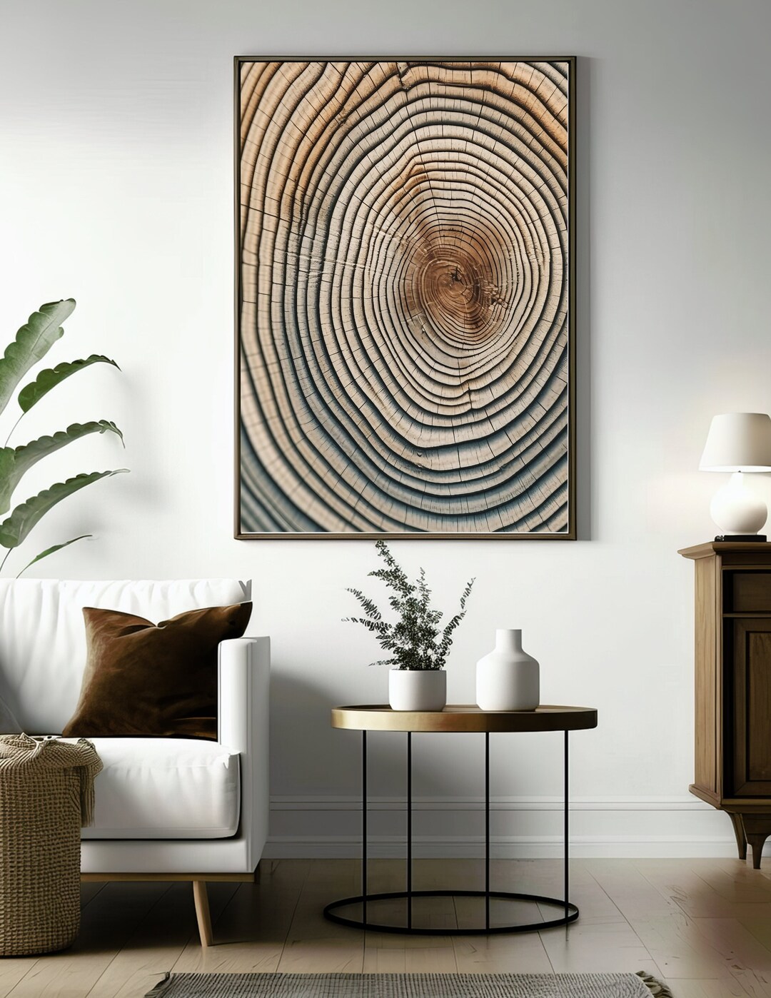 Tree Ring Wall Art Printable Wood Cut Art Nordic Printable - Etsy