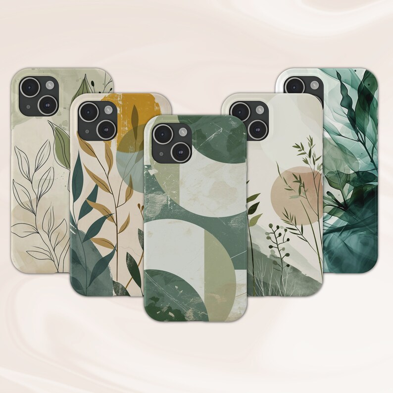 Sage Green Boho Phone Case Retro Hippie Phone Cover iPhone 16 15 14 13 ...