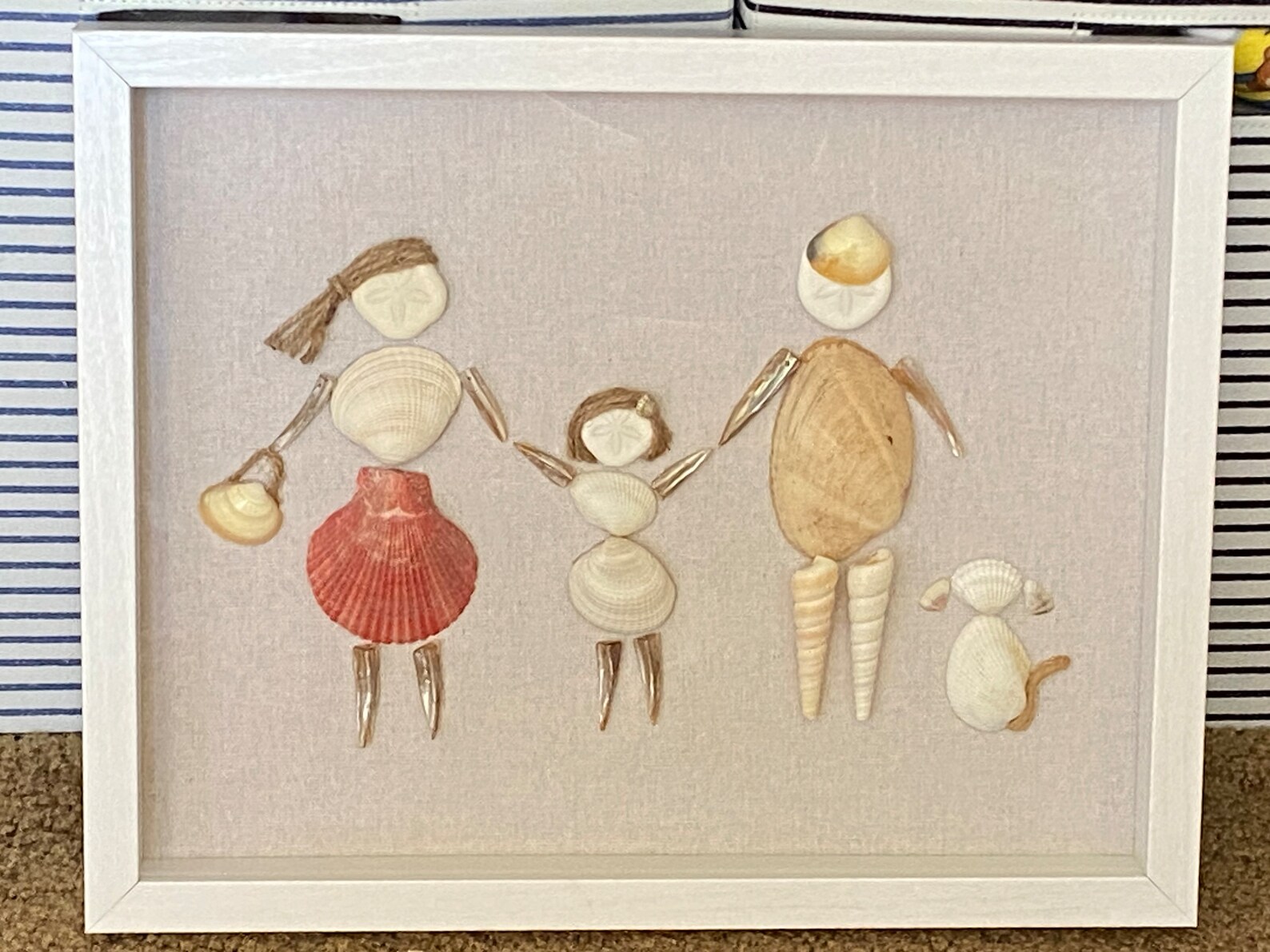 Seashell Family, Seashell People, Seashell Shadowbox, - Etsy