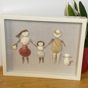 Seashell Family, Seashell People, Seashell Shadowbox, - Etsy
