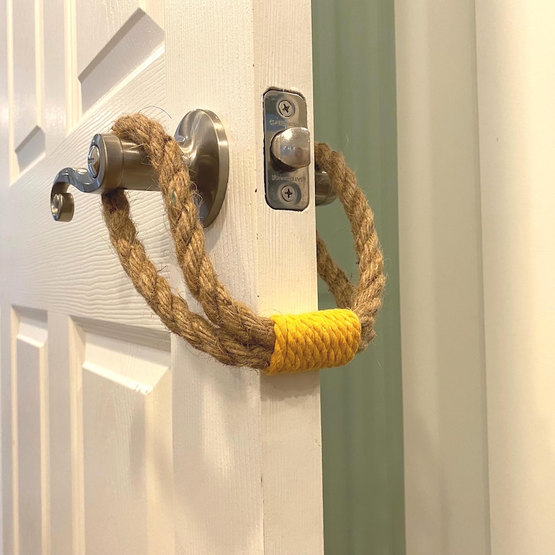 Handmade Jute Rope Door Stopper, Coastal Knot Decor - Etsy