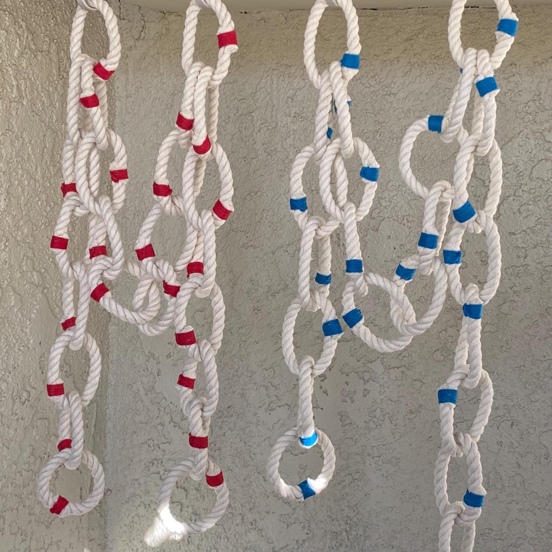 Nautical Rope Christmas Garland: Sailor Knot Coastal Decor - Etsy