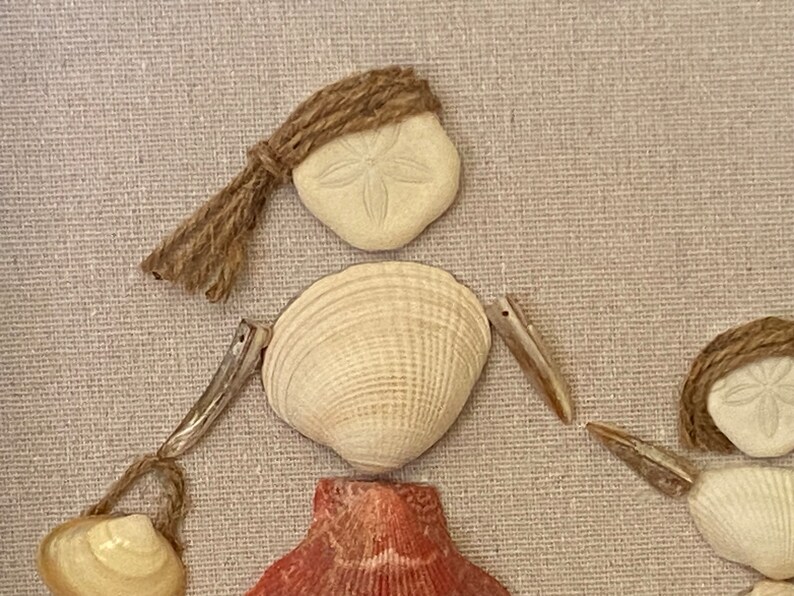 Seashell Family, Seashell People, Seashell Shadowbox, - Etsy