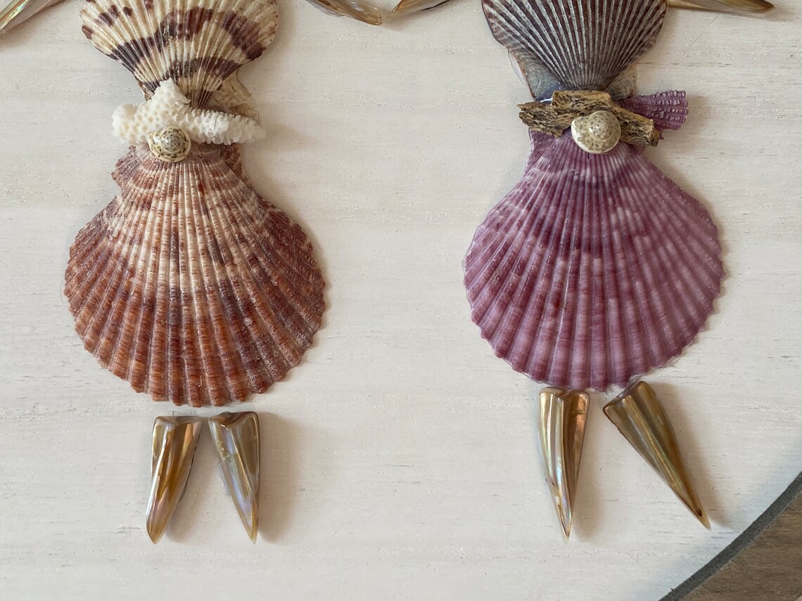 Seashell Best Friends, Shell People, Seashell Girls. - Etsy