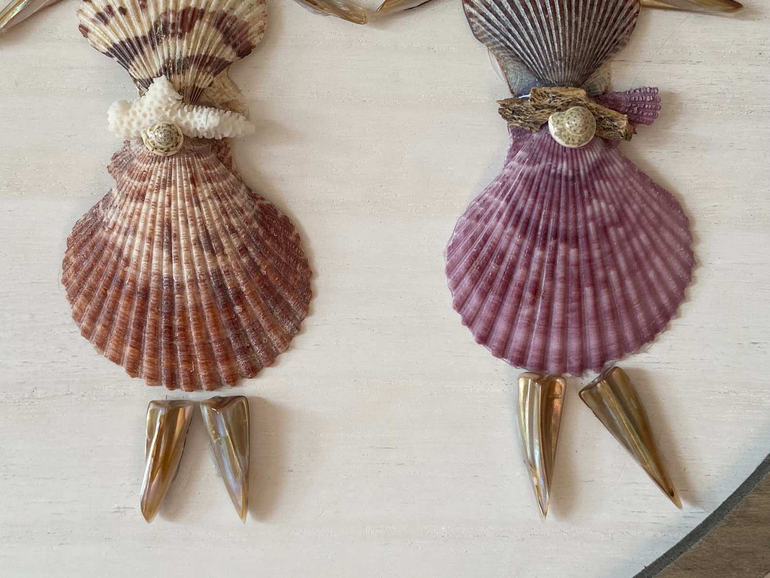 Seashell Girl Wall Art, Best Friends Sister Gift - Etsy