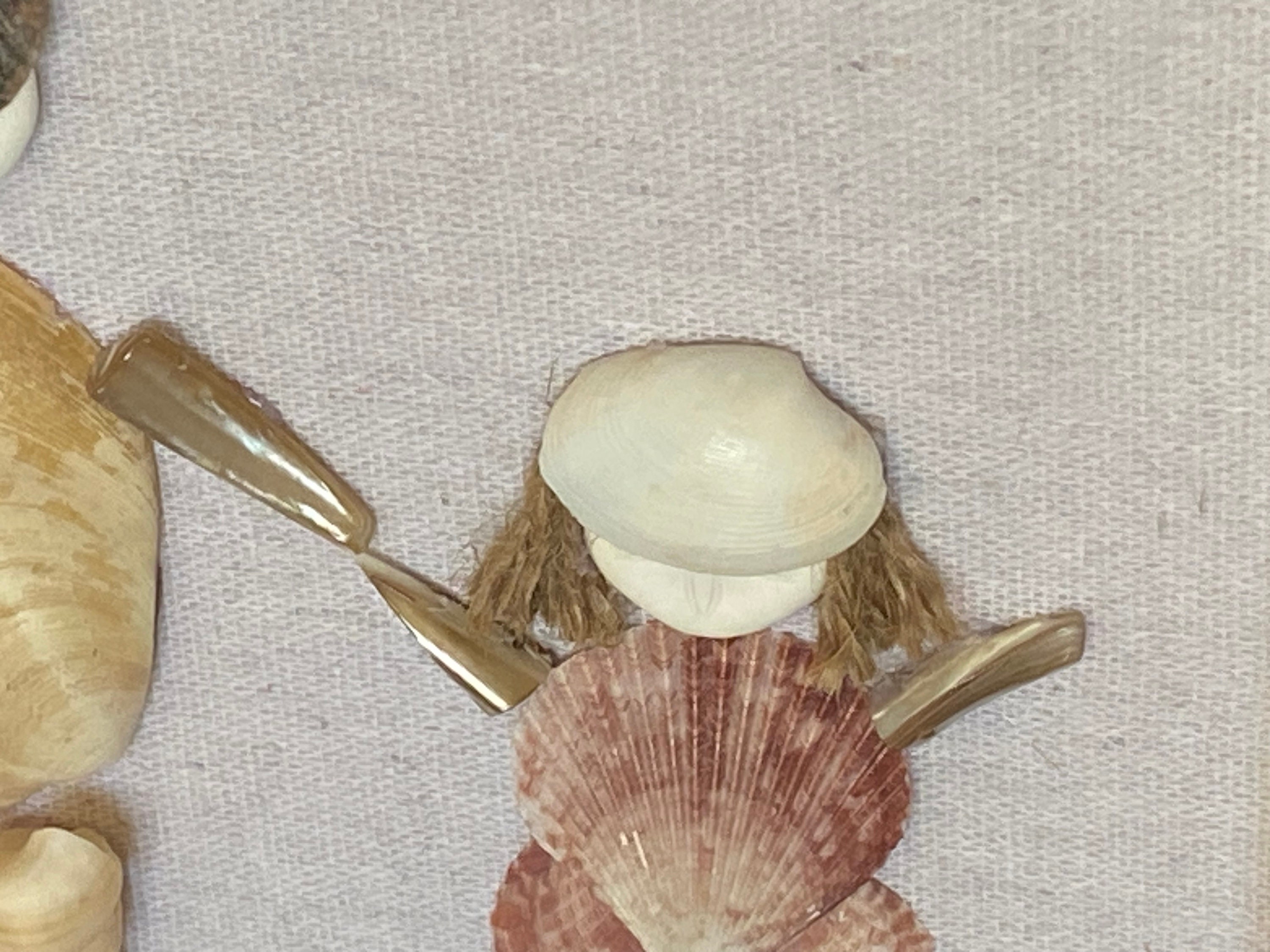 Seashell Family, Seashell Shadow Box, Shell People, - Etsy