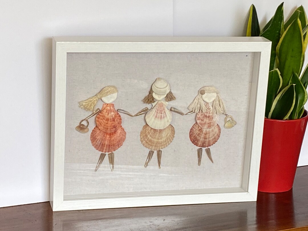 Seashell Friends, Shell Sisters, Seashell People, Ocean Lovers Gift - Etsy