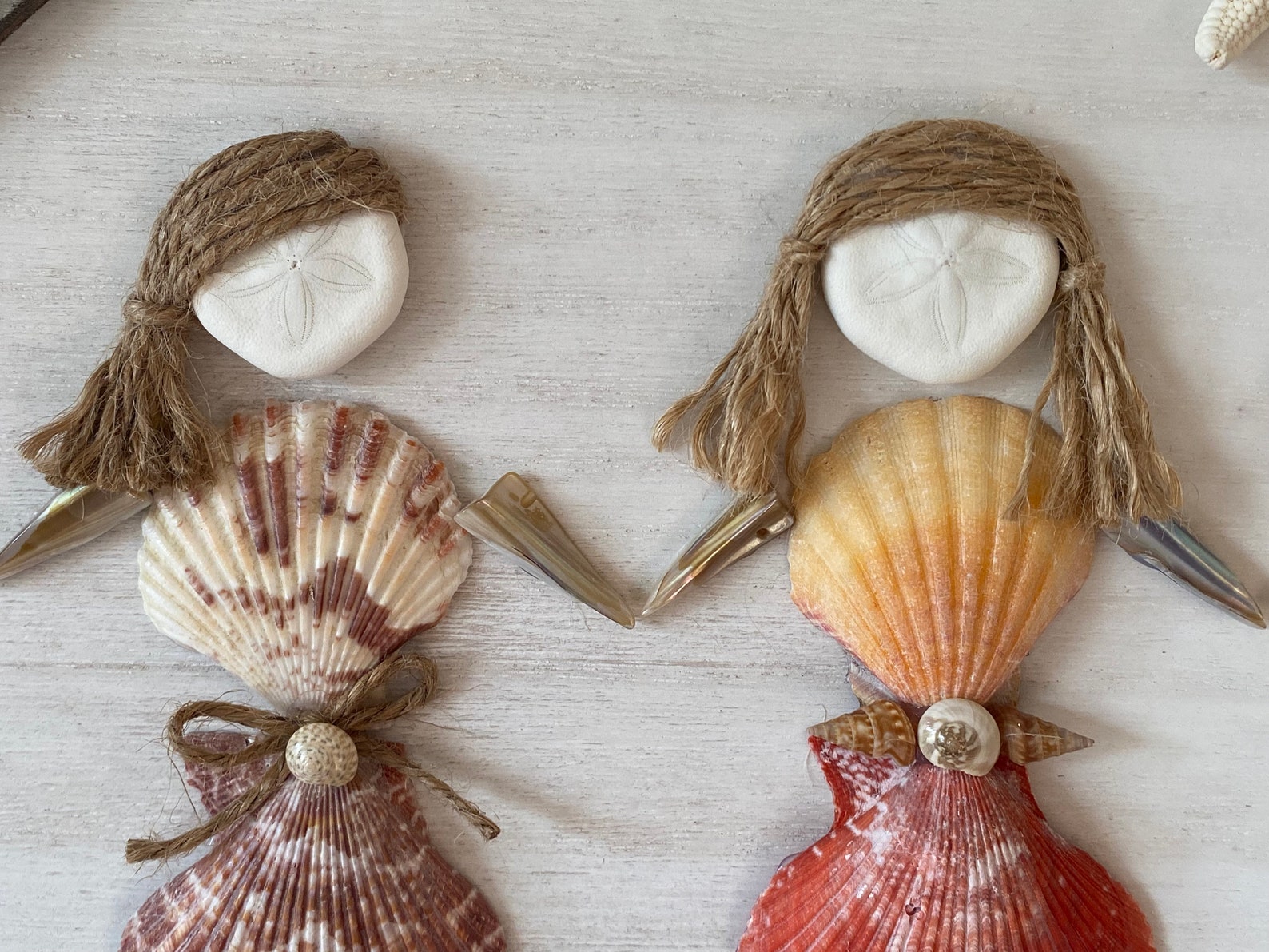 Seashell Best Friends, Shell People, Seashell Girls. - Etsy