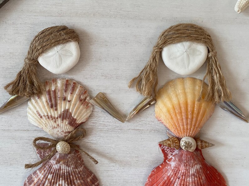 Seashell Best Friends, Shell People, Seashell Girls. - Etsy