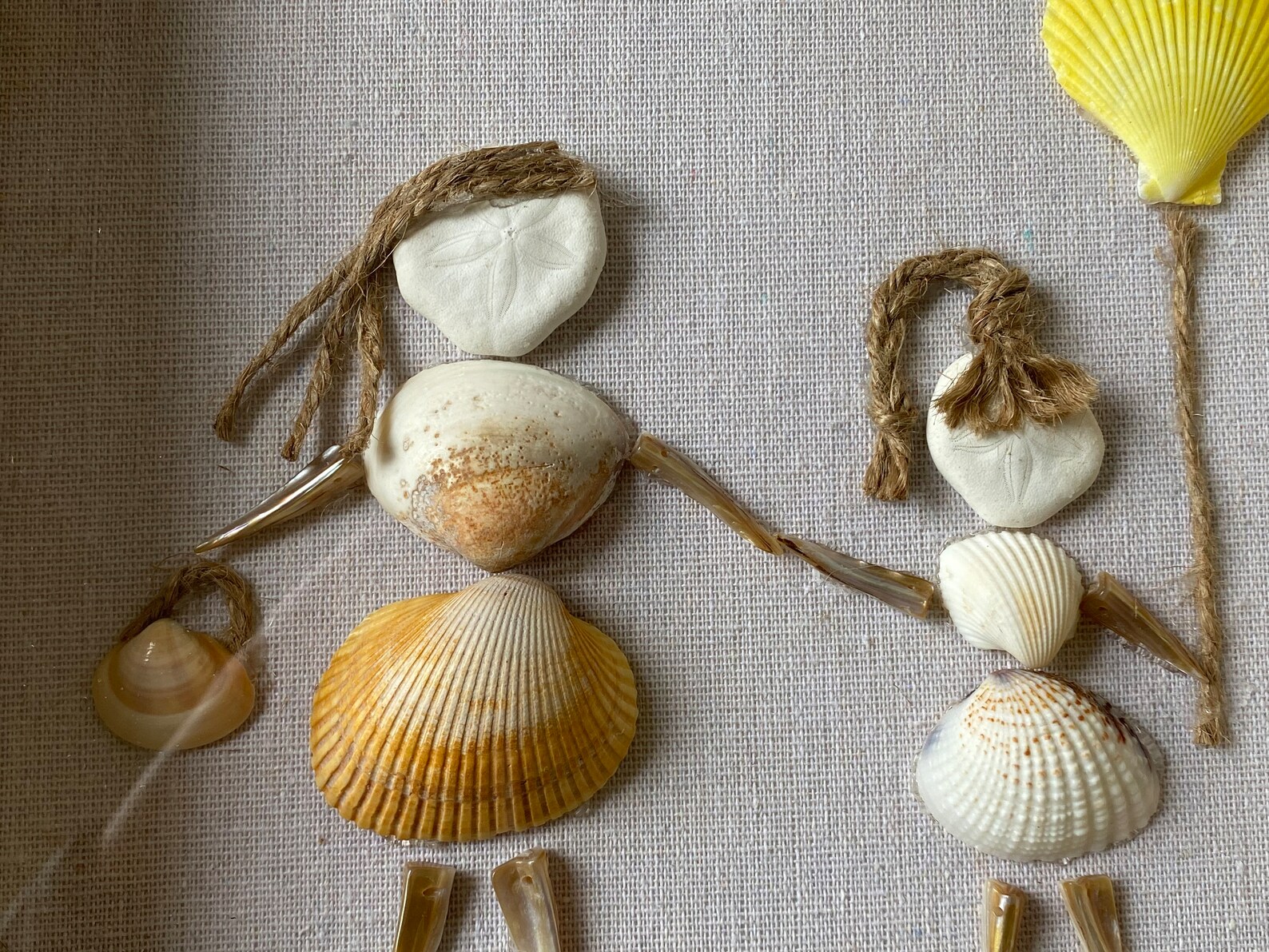 Seashell and Beach Shadow Box, Mother and Daughter, Mom, Mothers Day ...