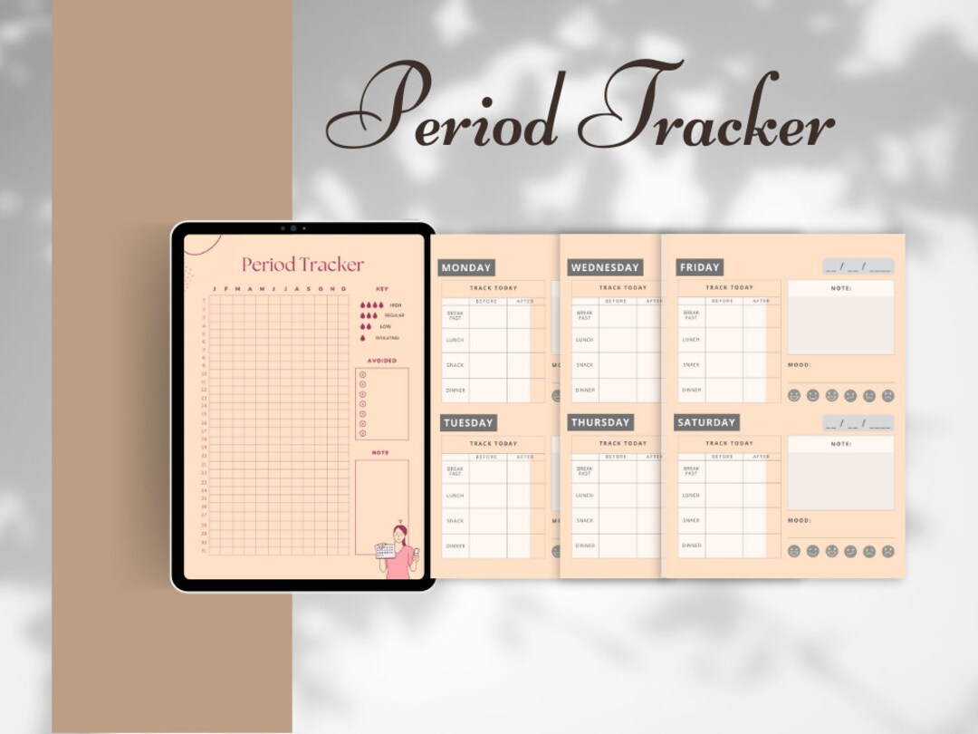 Period Tracker Period Tracker Printable , Ovulation Tracker, Journal ...