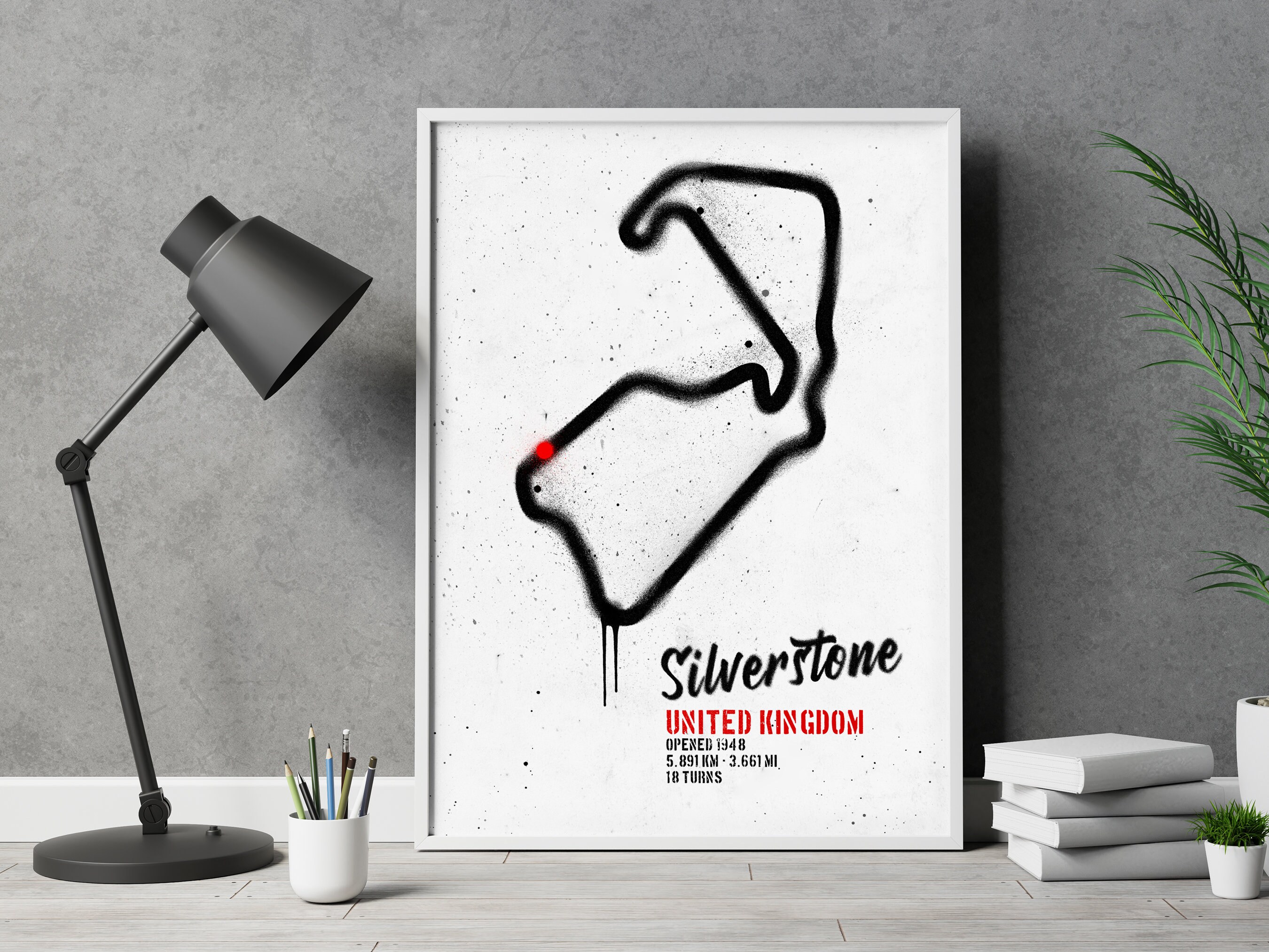 F1 Silverstone Poster | Formula One Poster | Silverstone Grand Prix ...