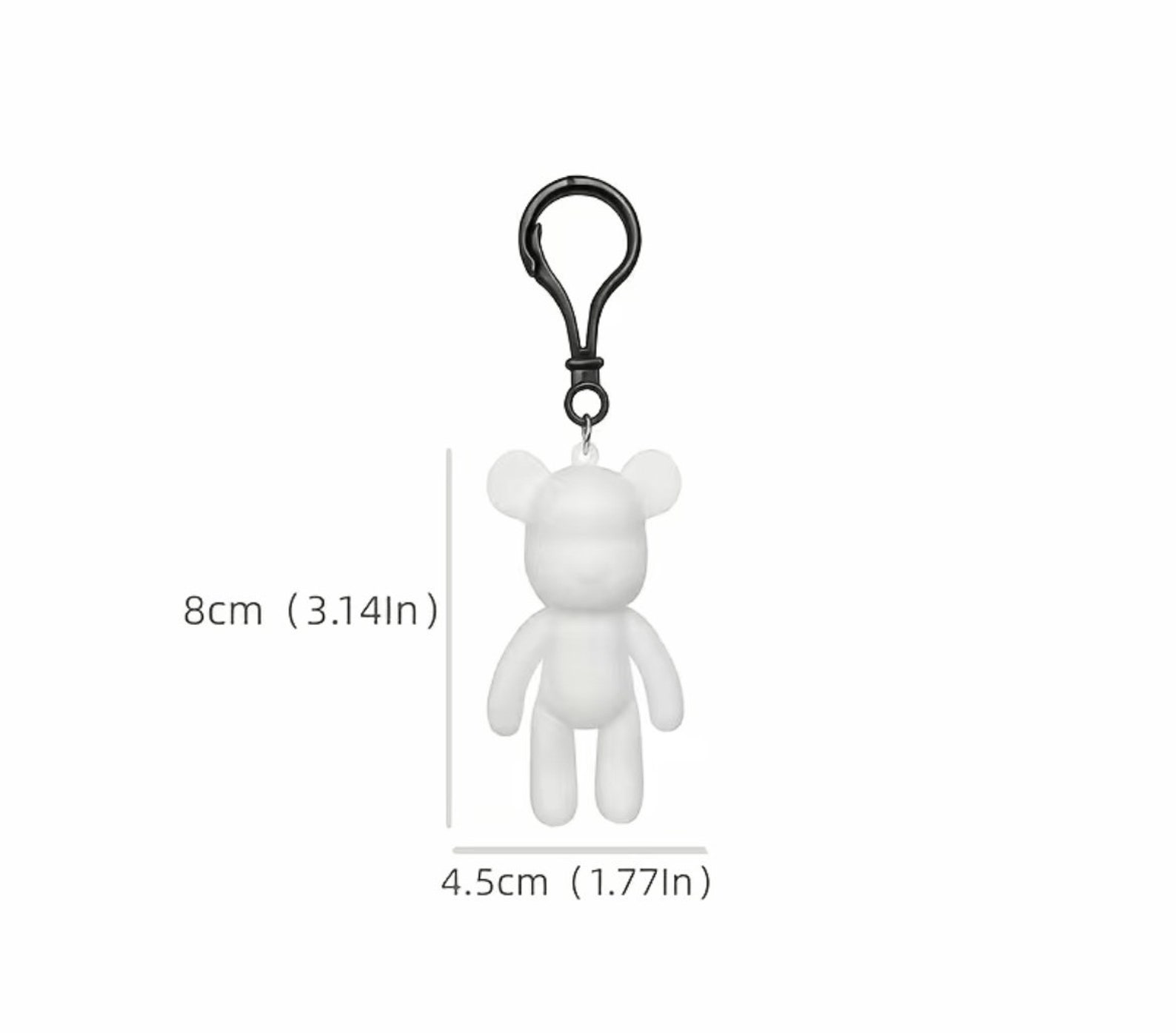 DIY Bear Keychain, Moshi Bear, Fluid Paint, Teddy Bear Keychain, Custom ...