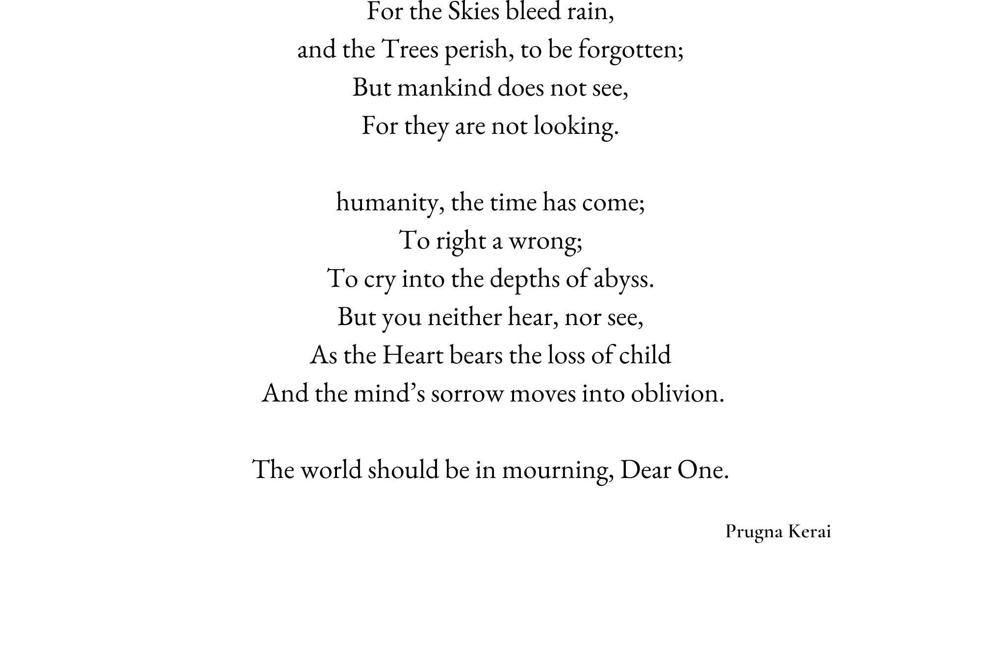 In Mourning, Dear One - Original Poetry (A4 Digital Print) - Etsy