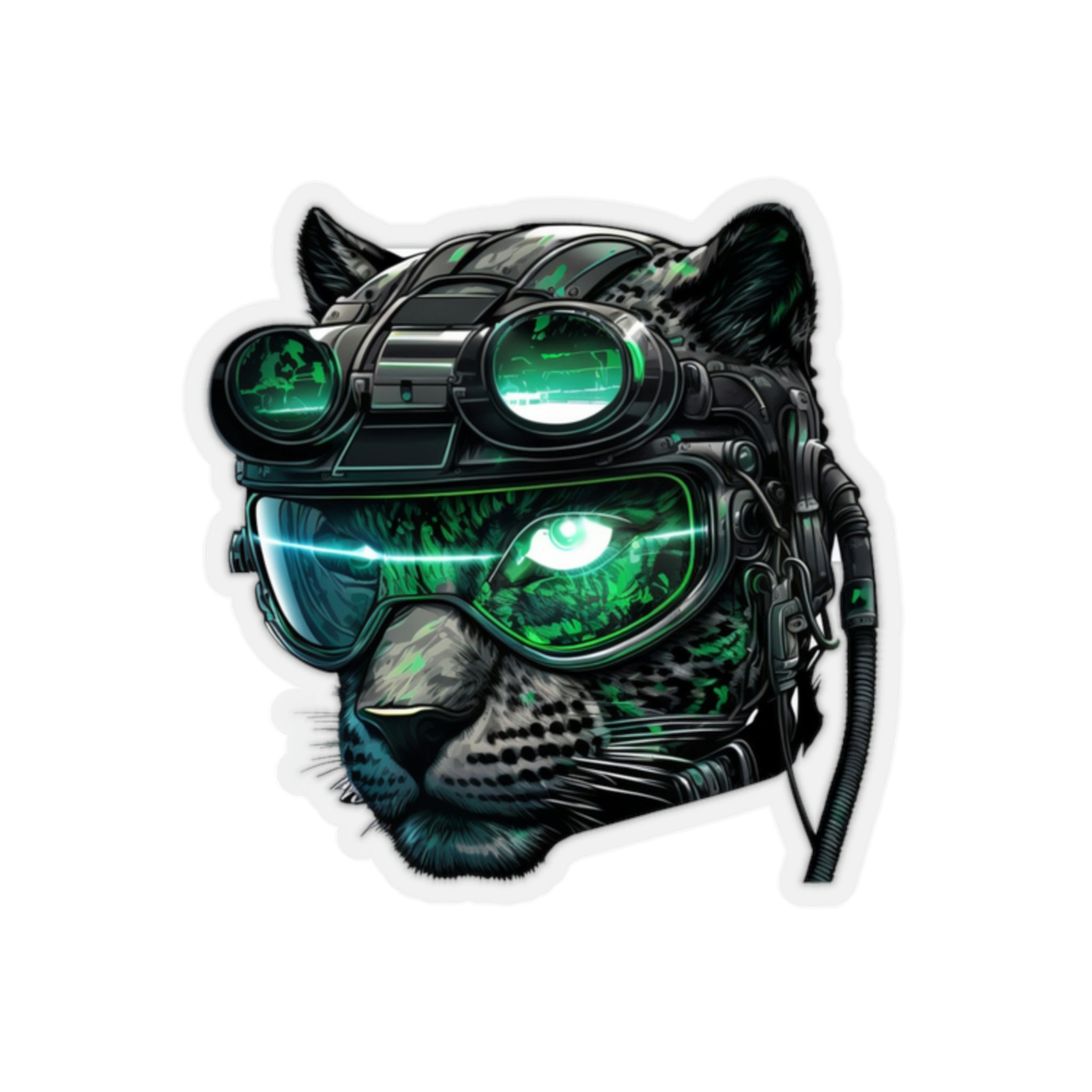 Night Vision Sticker Black Panther Decal Laptop Black Panther Water ...