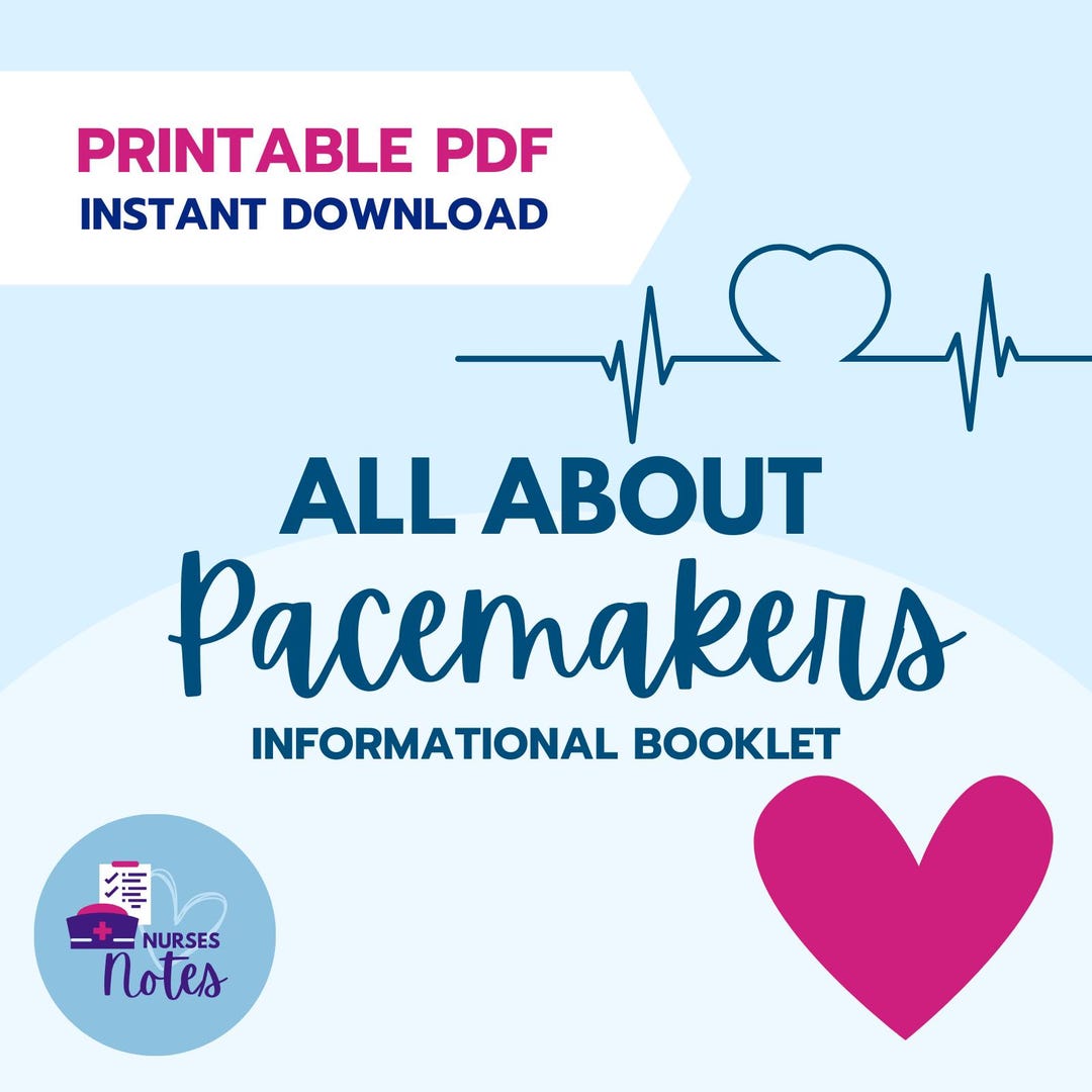 Nurses Notes: All About Pacemakers - Etsy