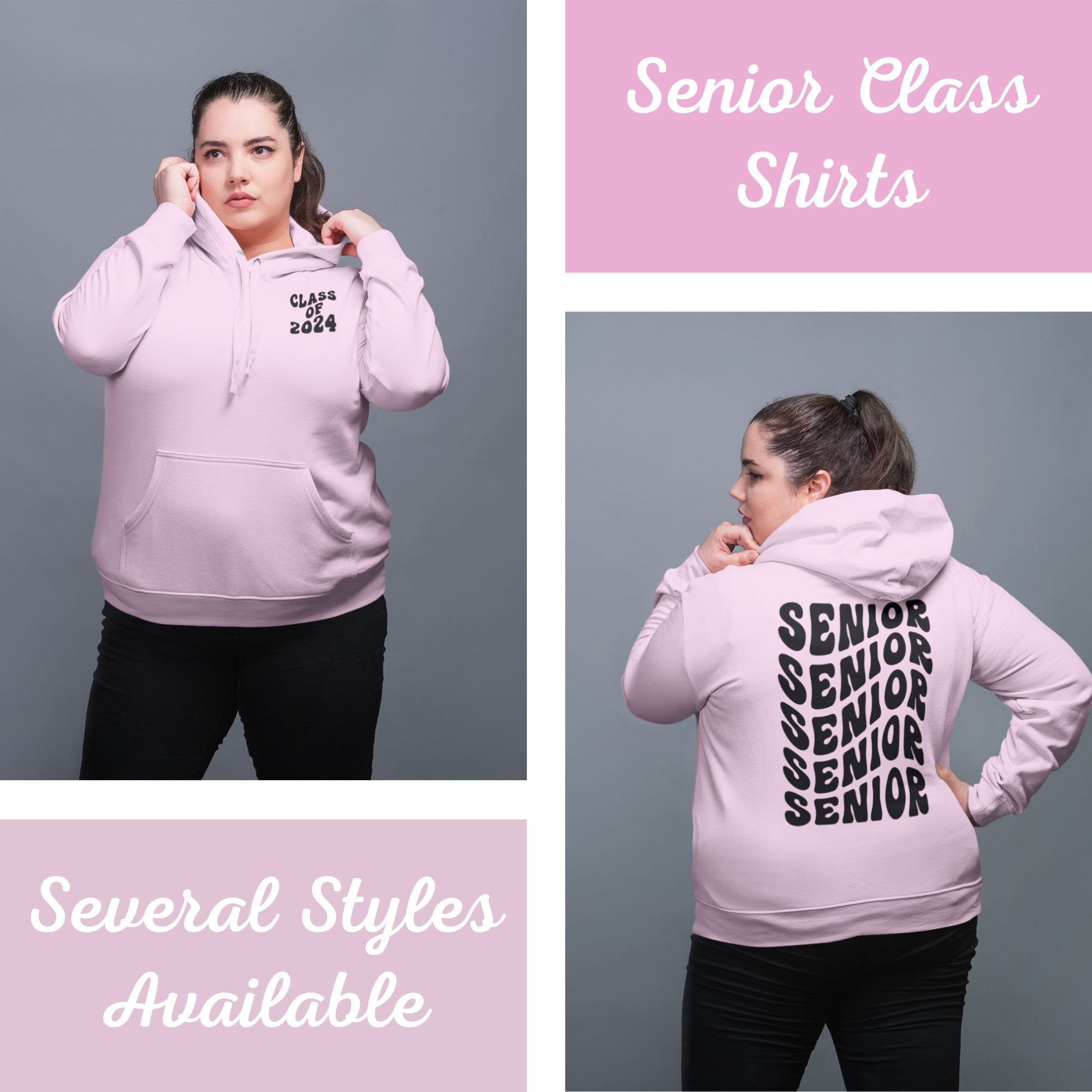 Class of 2024 Senior Hoodies, Sweatshirts & Tshirts for College and ...