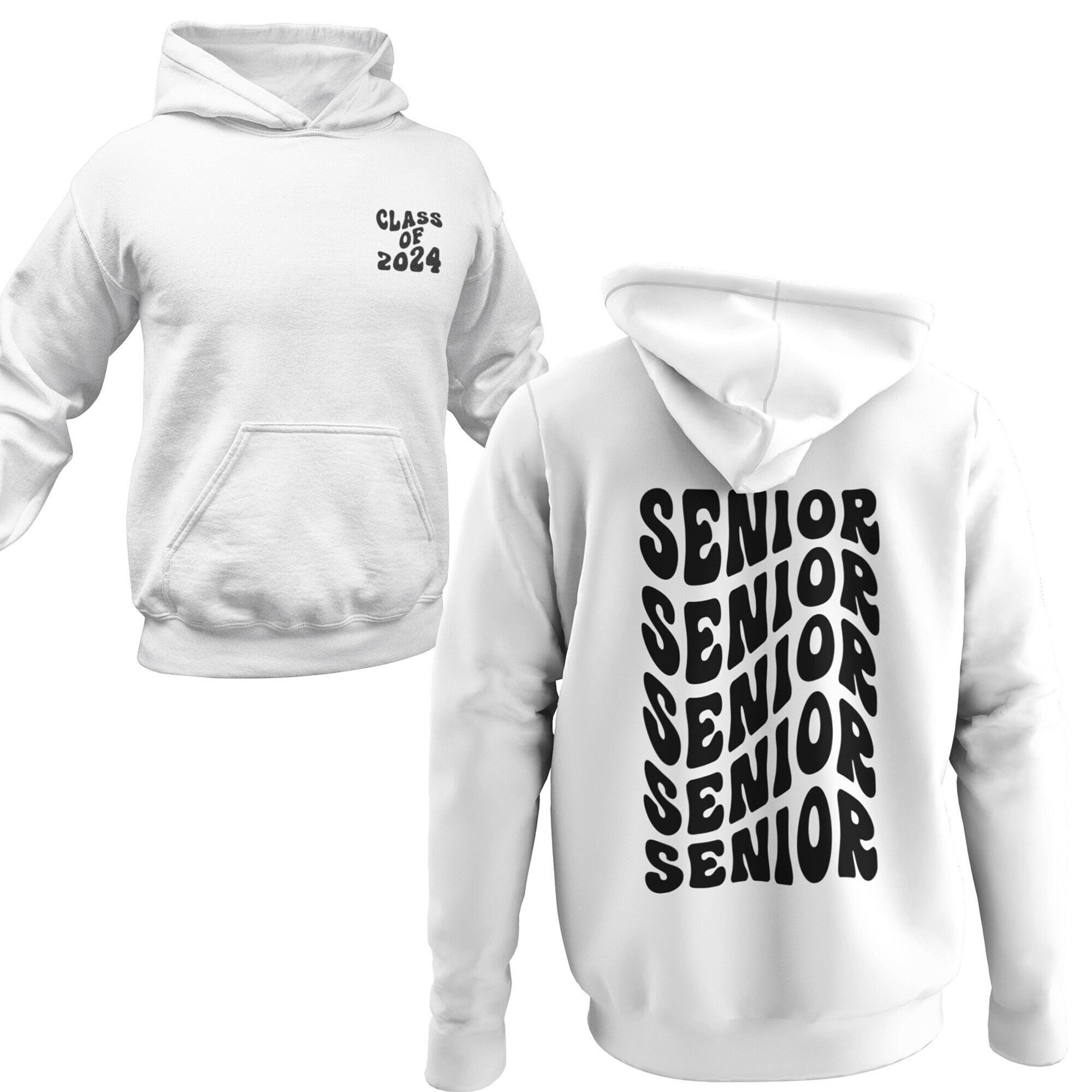 Class of 2024 Senior Hoodies, Sweatshirts & Tshirts for College and ...