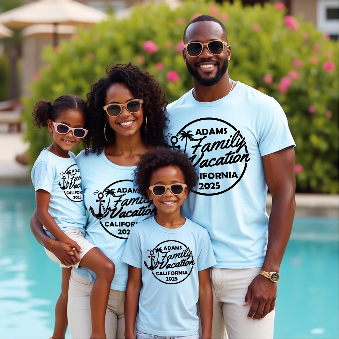 Custom Family Vacation Shirts, Matching Vacation Tee, Beach Family ...