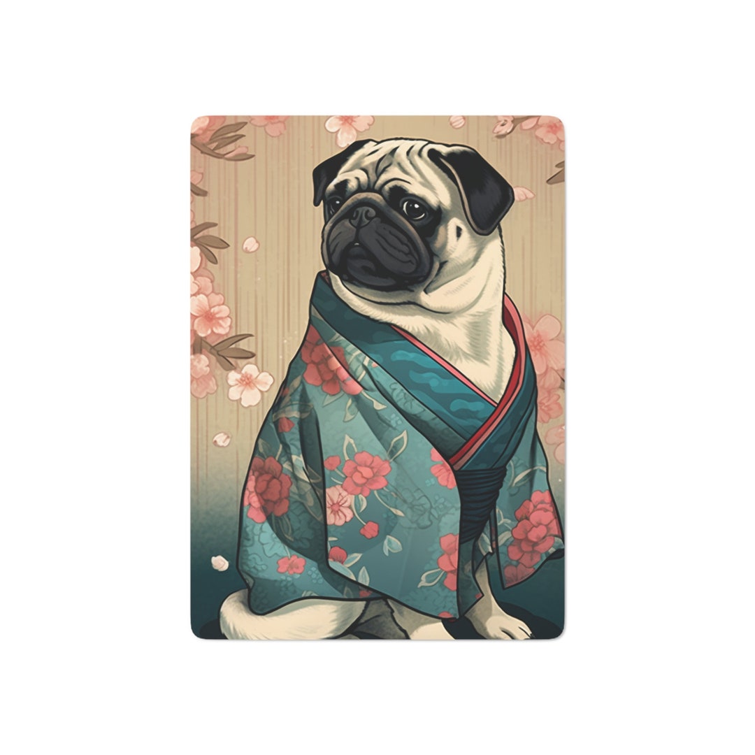 Japanese Pug Playing Cards - Etsy