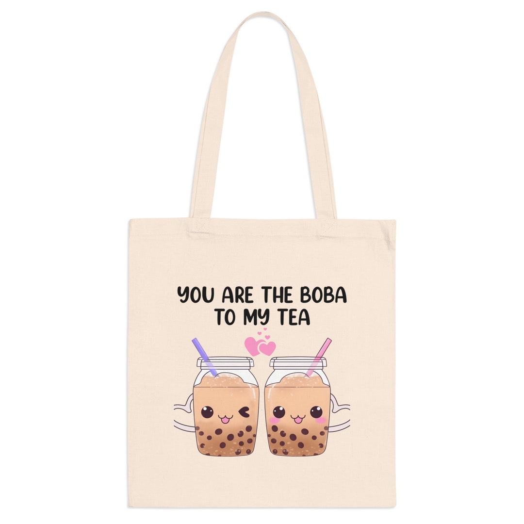 Boba Tea Tote, Adorable Bags, Shopping Bag for Her, Gifts for Boba ...