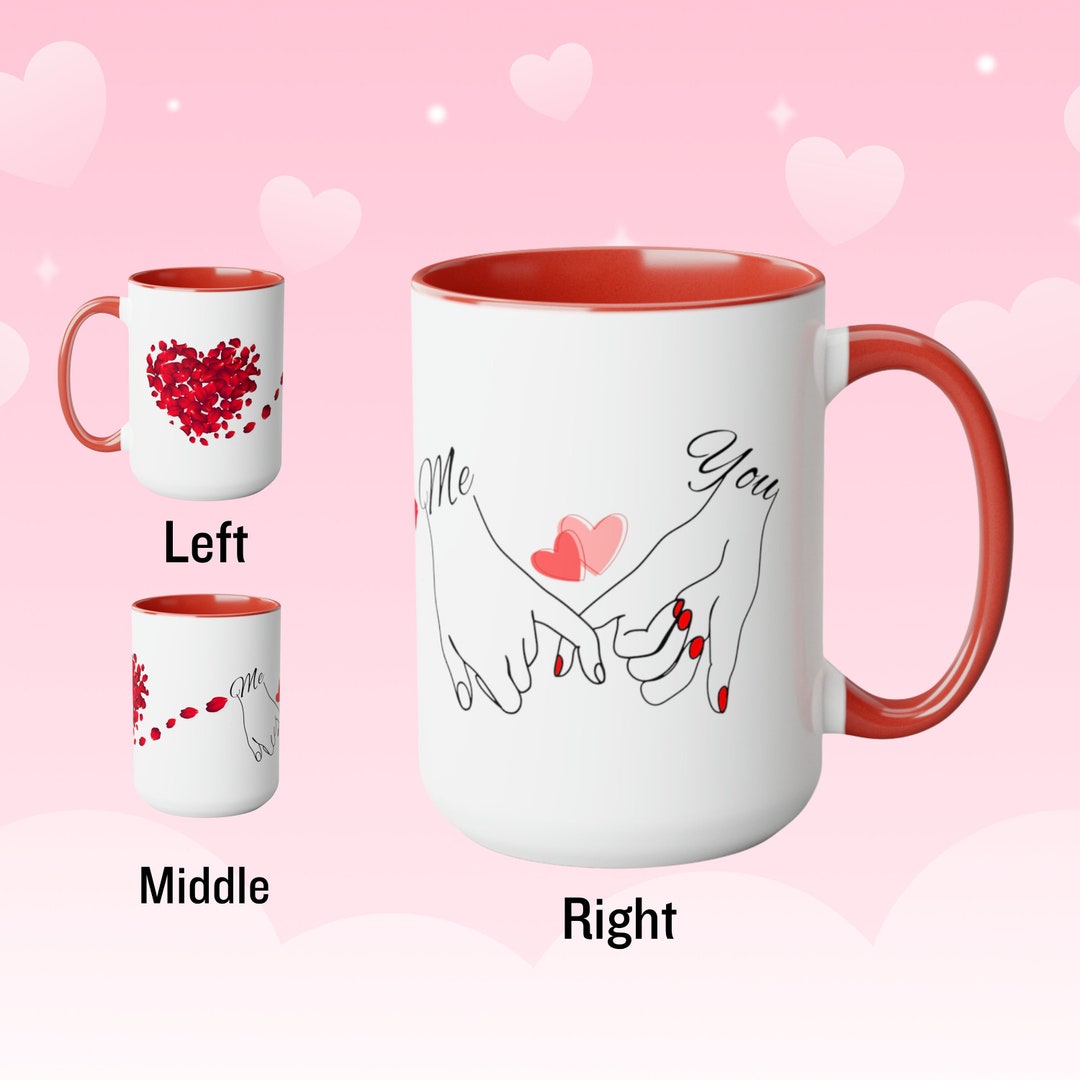 Heart Hands Mug Valentines Day Coffee Mug Anniversary T For Wife