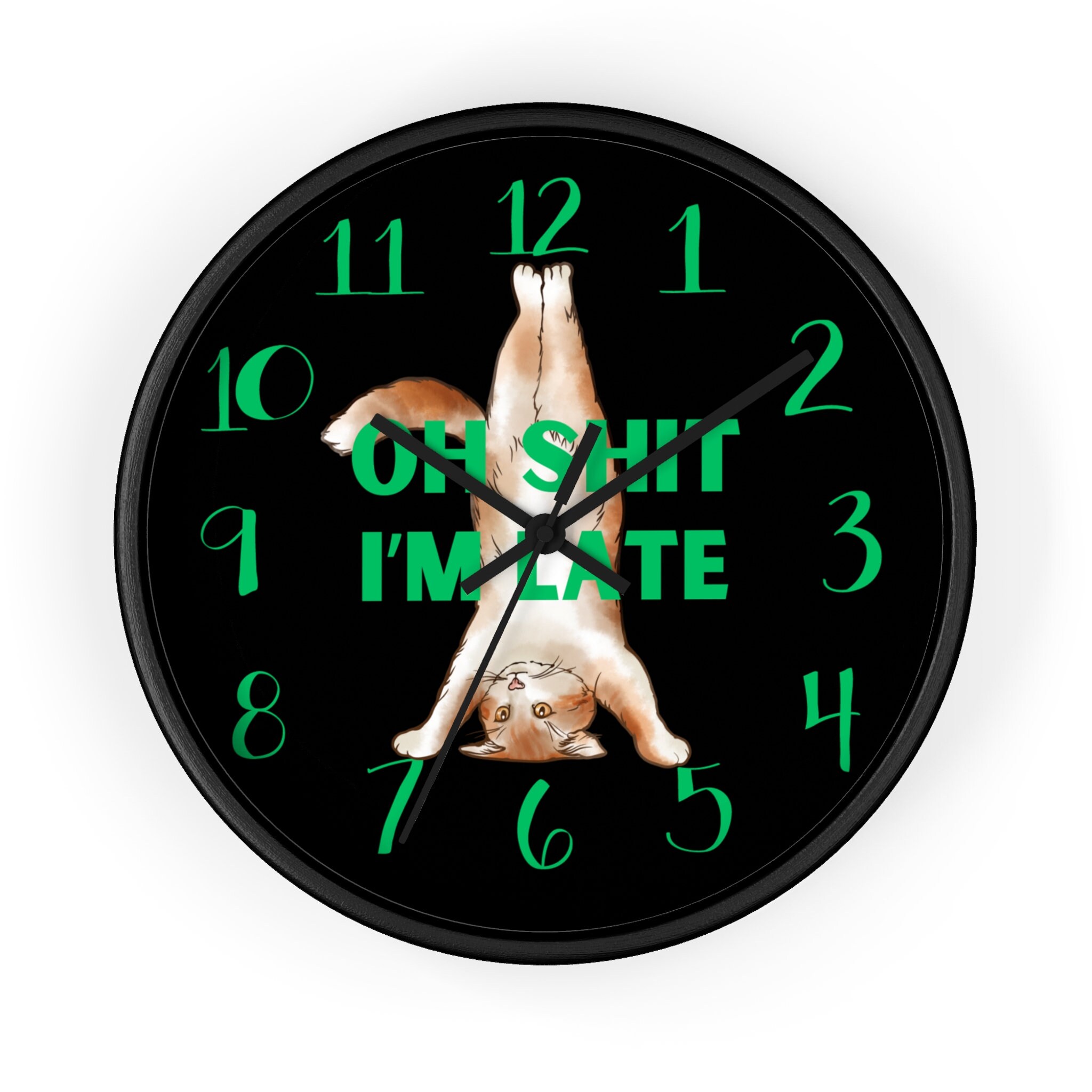 Retro Wall Clock, Funny Cat Wall Clock, Unique Gifts, Home Decor, Wall ...