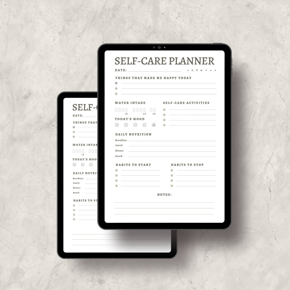 Self Care Planner Self Care Printable Self Care Template - Etsy