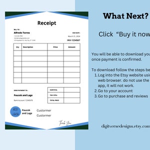 Business Receipt and Invoice Templates Efficient Business Invoice ...