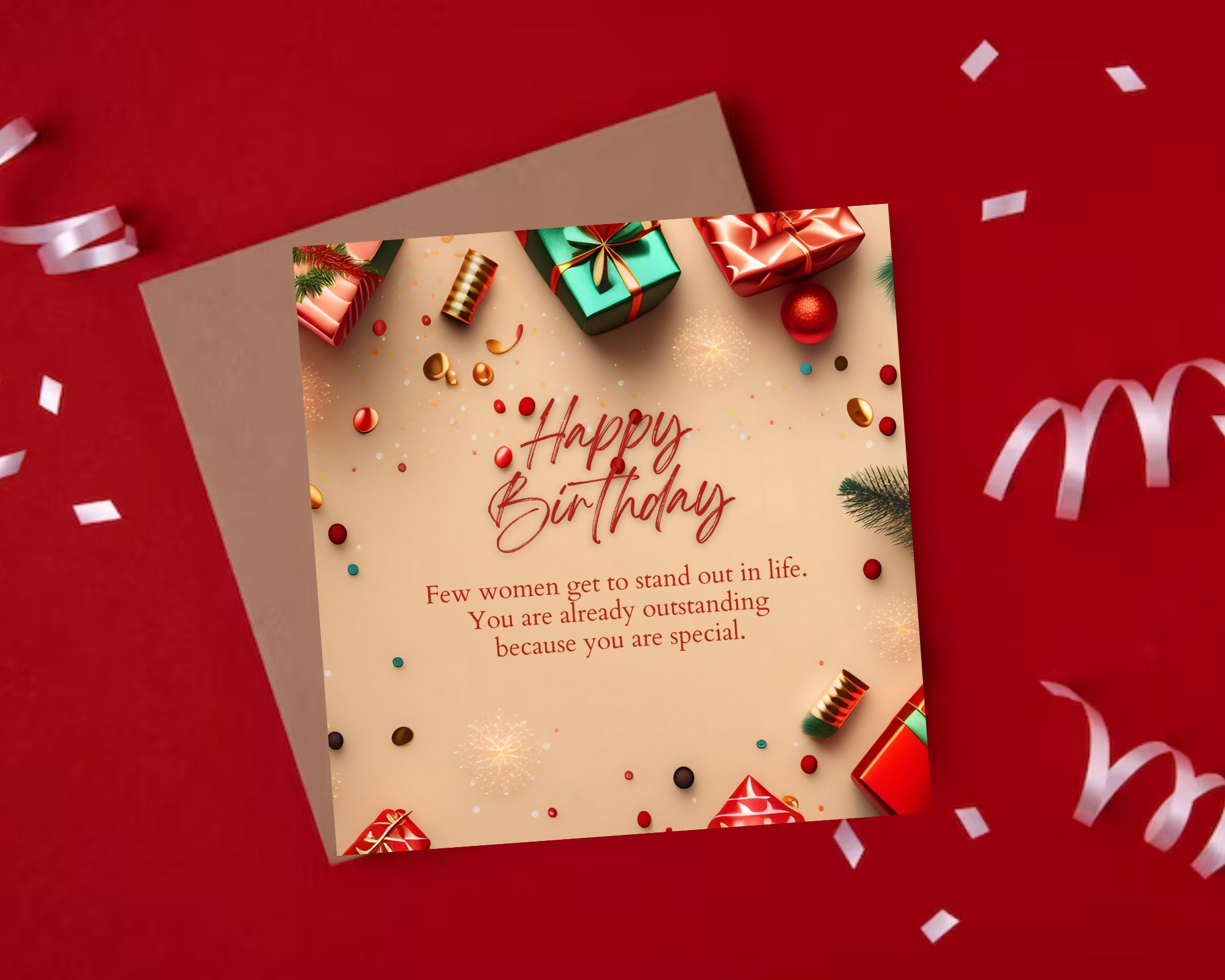 Editable & Printable Happy Birthday Card Modern Birthday Card Card for ...