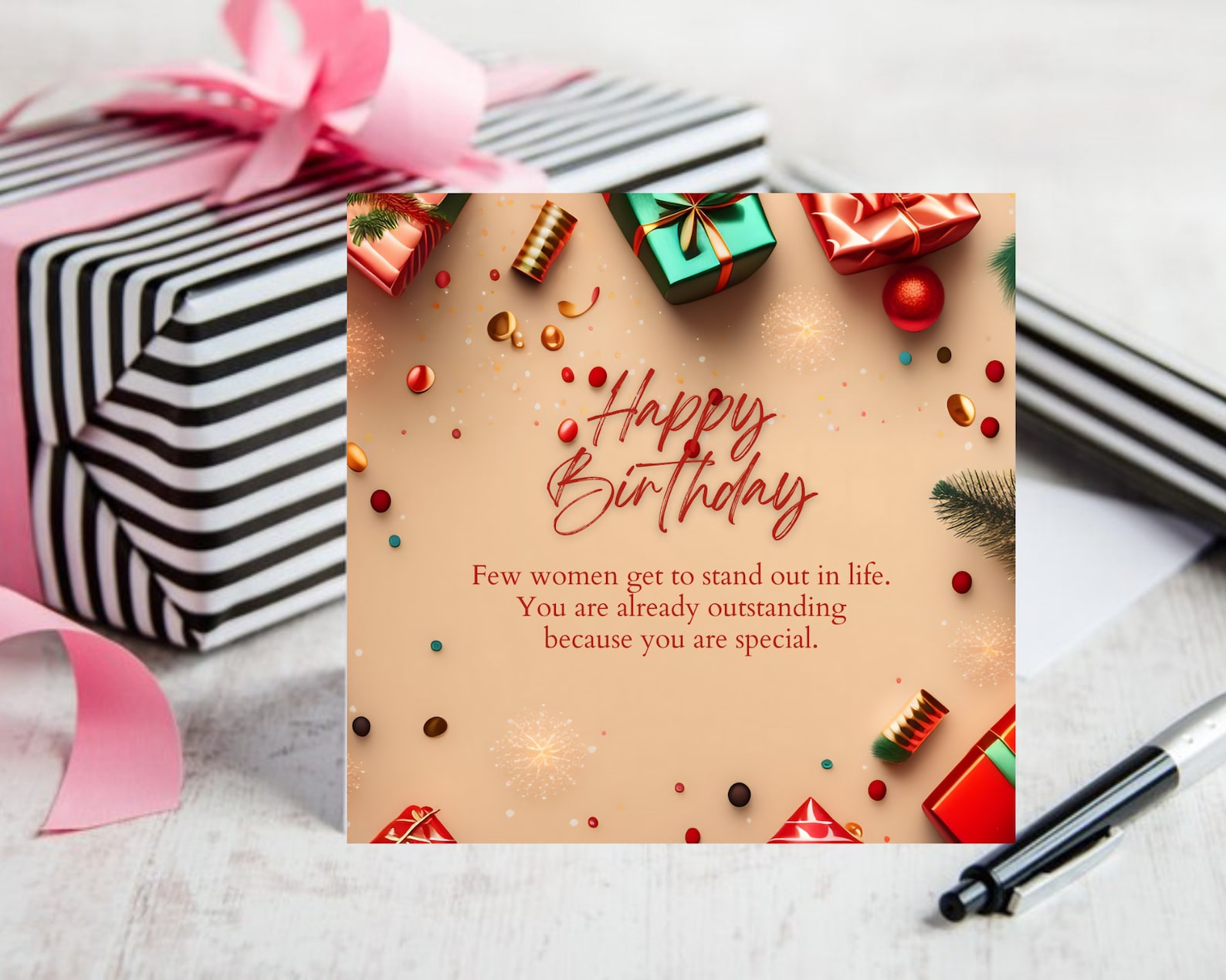 Editable & Printable Happy Birthday Card Modern Birthday Card Card for ...