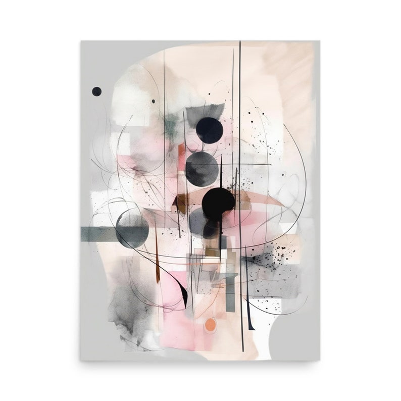 Mcm Wall Art - Abstract Mid Century Modern Wall Art - an Original Fine ...