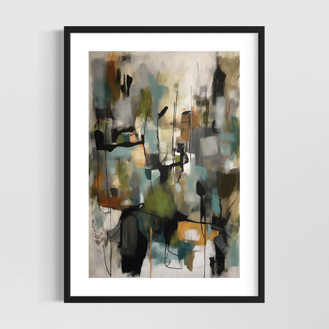 Mcm Wall Art - Abstract Mid Century Modern Wall Art - an Original Fine ...