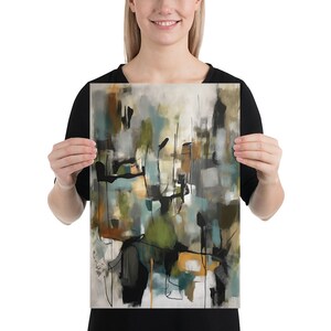 Mcm Wall Art - Abstract Mid Century Modern Wall Art - an Original Fine ...