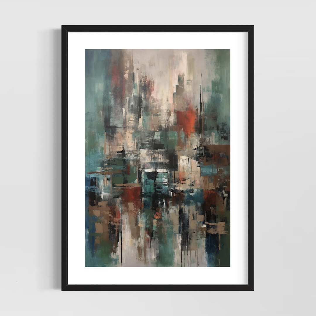 Mcm Wall Art Abstract Mid Century Modern Wall Art an Original Fine Art ...