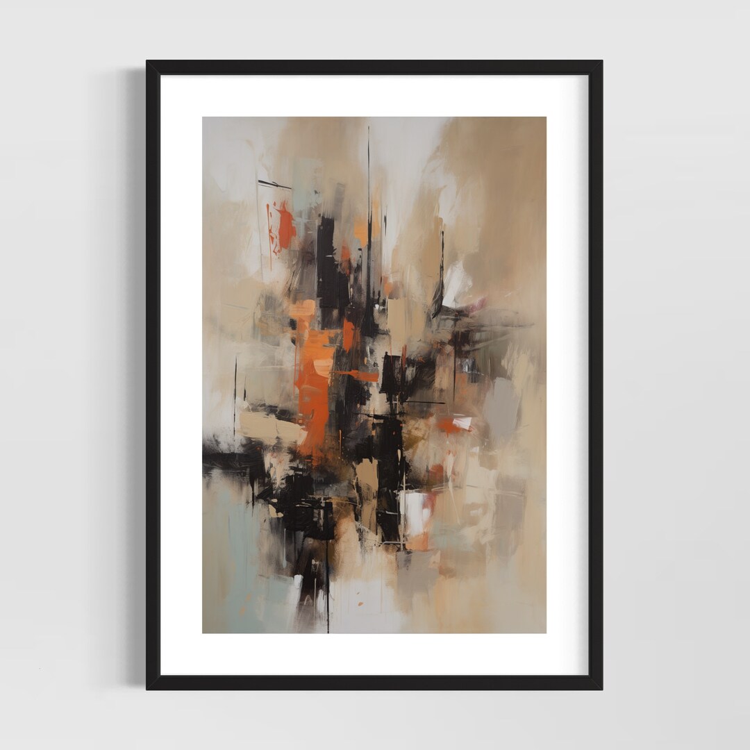 Mcm Wall Art - Abstract Mid Century Modern Wall Art - an Original Fine ...