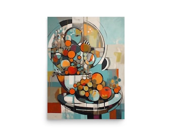 Mcm Wall Art - Abstract Mid Century Modern Wall Art - an Original Fine ...