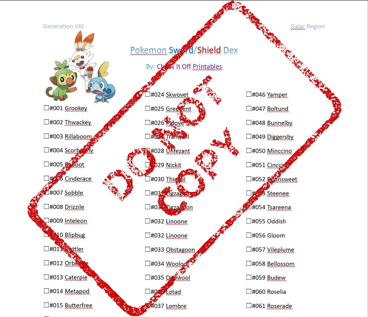 The Definitive Pokemon Sword and Shield Checklist: Gotta Catch 'em All ...