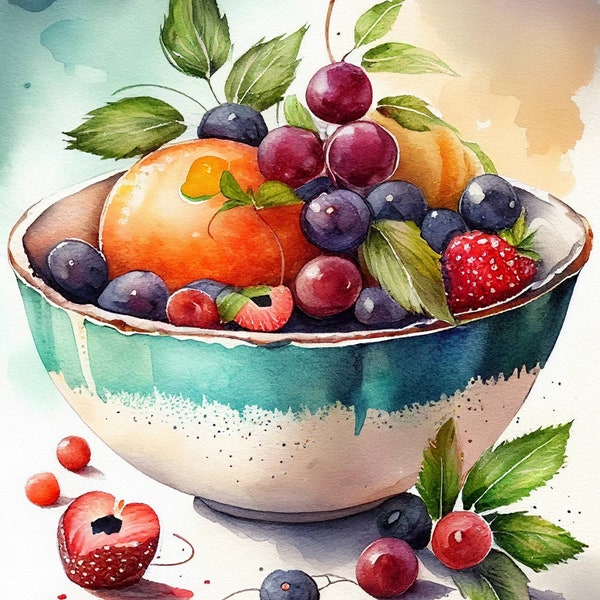 Abstract Fruit Art - Etsy