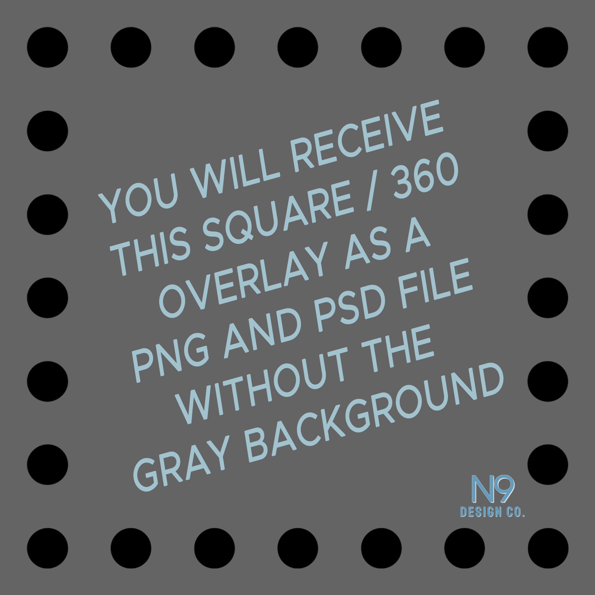 360 Photo Booth Overlay Template | Square Photo Booth Overlay | Party ...