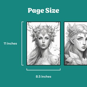 Enchanted Elf Coloring Book Printable Coloring Page 10 Fantasy Coloring ...