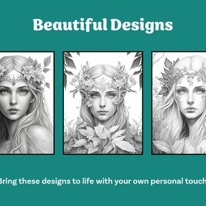 Enchanted Elf Coloring Book Printable Coloring Page 10 Fantasy Coloring ...