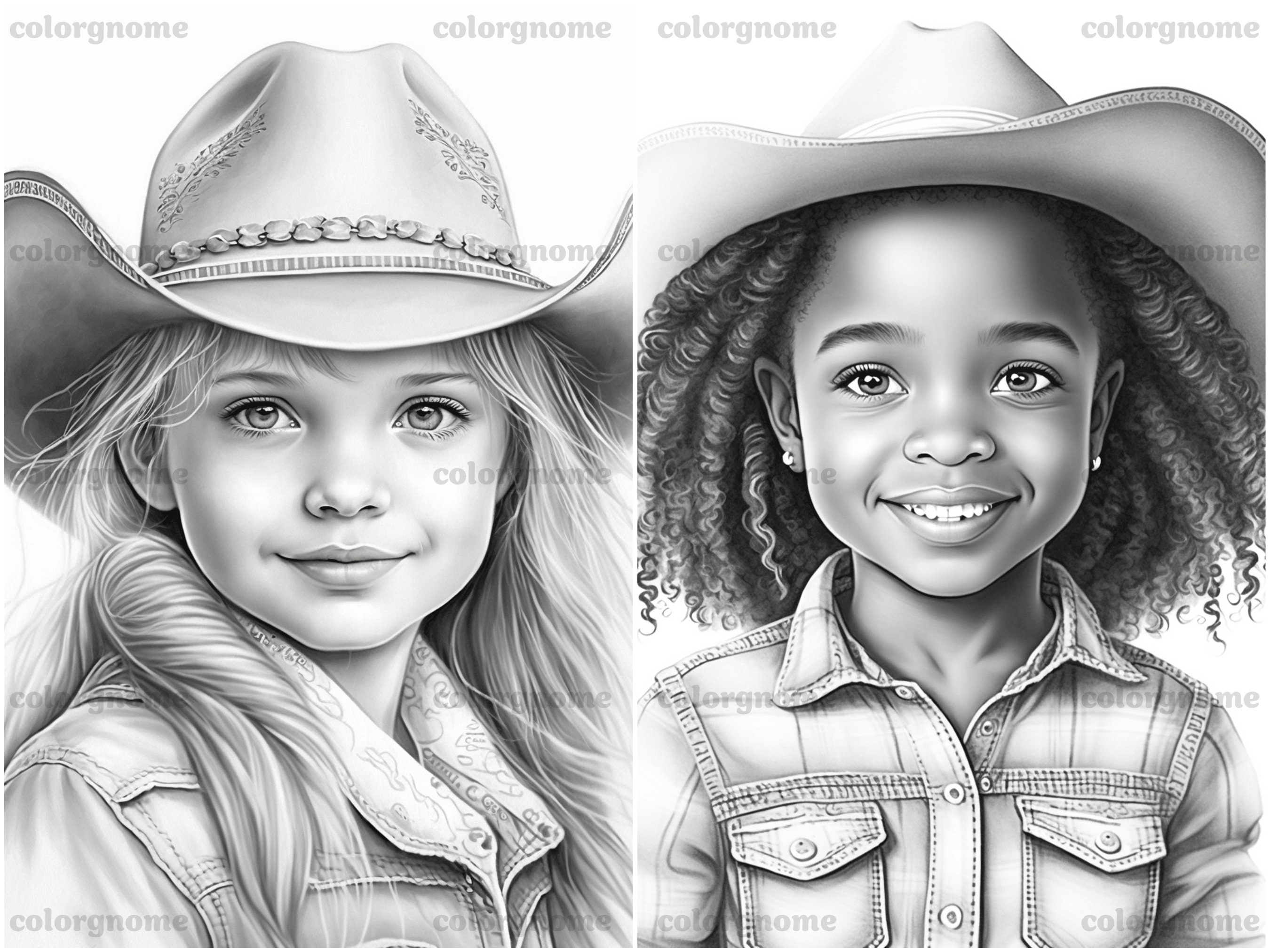 Country Girl Coloring Pages