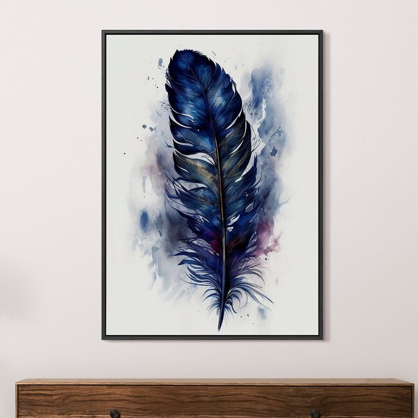 Feather Prints Wall Art - Etsy
