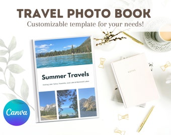 CUSTOM Travel Photo Book Template | Decorative Coffee Table Book ...