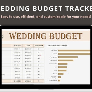 Wedding Budget Spreadsheet Planner | Excel | Google Sheets | Wedding ...