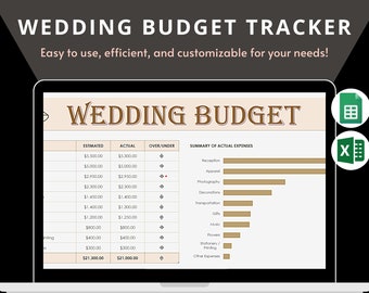 Wedding Budget Template Wedding Budget Excel Wedding Budget Template ...